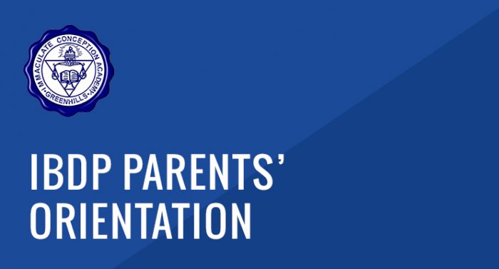 IBDP Parents' Orientation - Immaculate Conception Academy