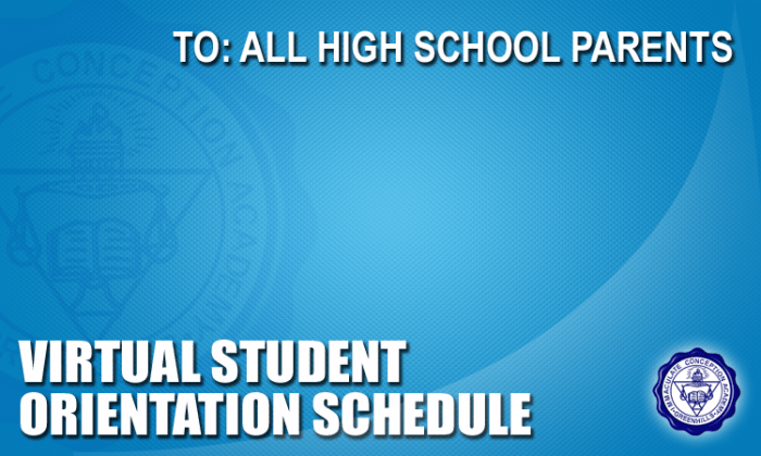 Virtual Student Orientation Schedule - Immaculate Conception Academy