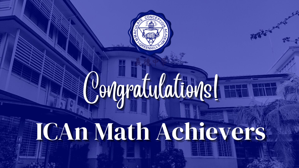 ICAn Math Achievers - Immaculate Conception Academy