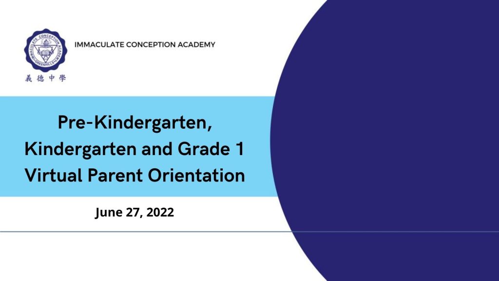 Pre-Kindergarten, Kindergarten, and Grade 1 Virtual Parent Orientation ...